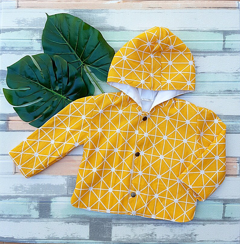 Kids Linen Jacket Kids Coat Kids Yellow Sweatshirt Kids - Etsy