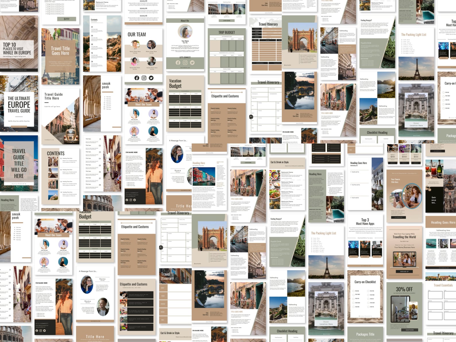 Travel Guide Ebook Templates for Canva Travel Ebook Template - Etsy