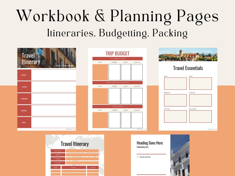 50 Travel Guide Ebook Templates for Canva / Travel Ebook / - Etsy