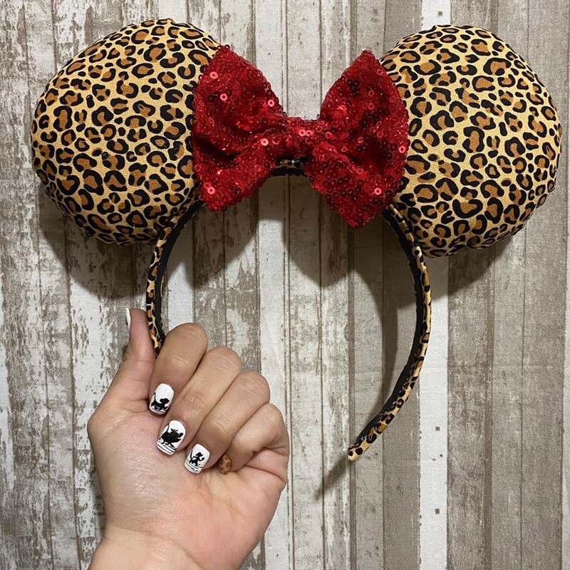 Leopard Ear Headband - Etsy