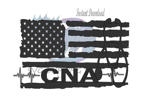 CNA Distressed Flag PNG ONLY - Etsy