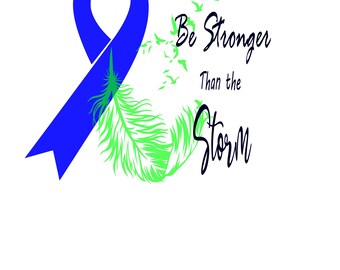 Blue Awareness Ribbon Svg Png Dxf Eps Cut File - Etsy