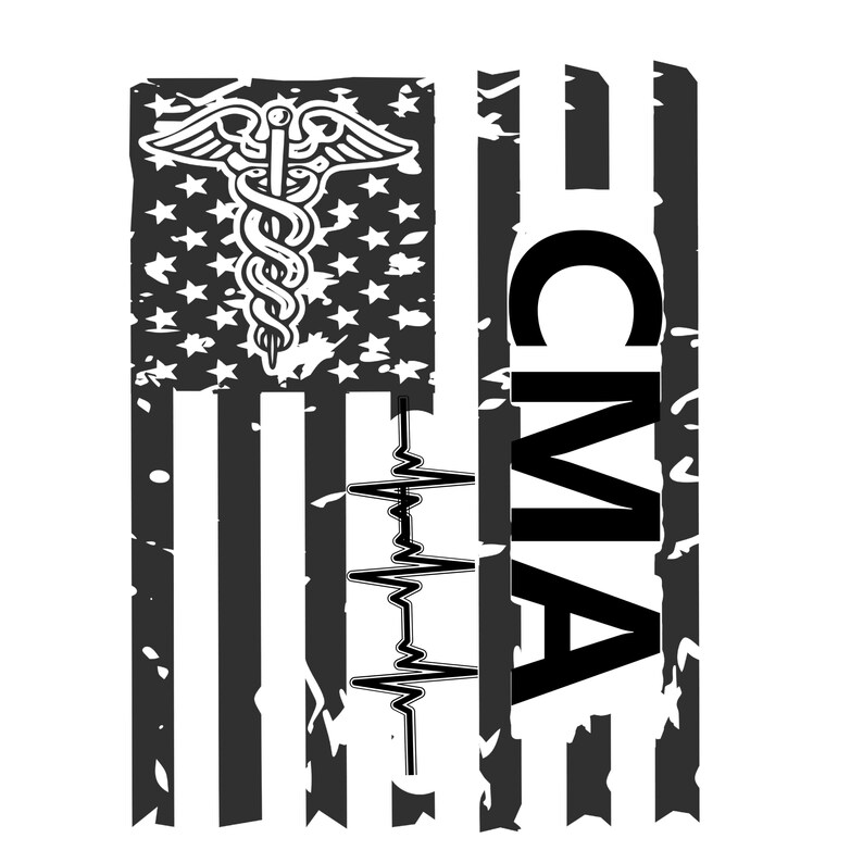 CMA Heartbeat Distressed Flag PNG - Etsy