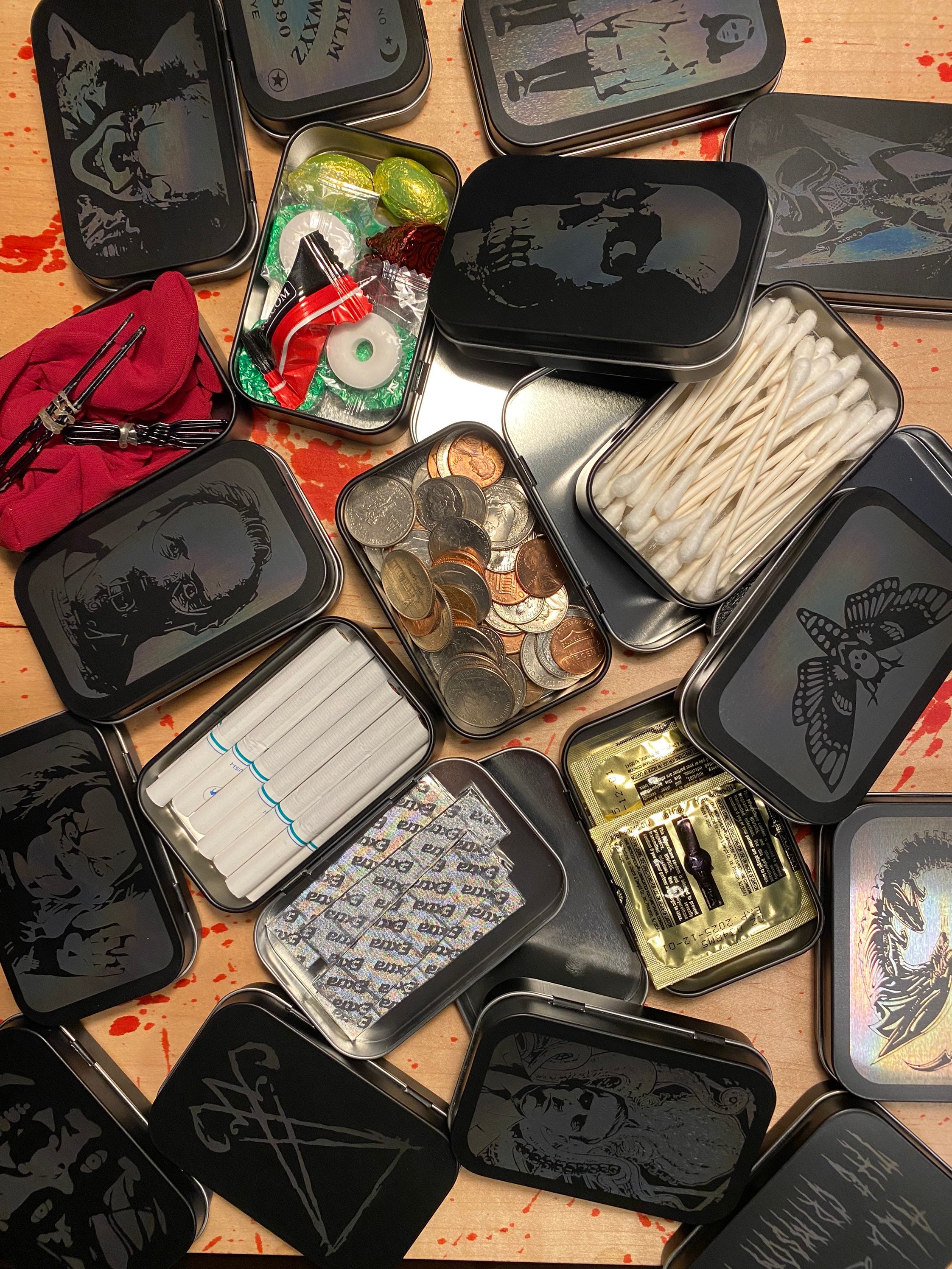 Horror Laser Engraved Tin Boxes 6th Listing - Etsy