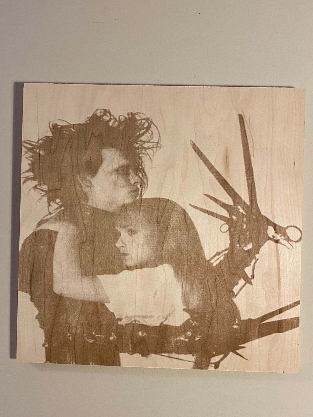 Edward Scissor Hands Laser Engraving - Etsy
