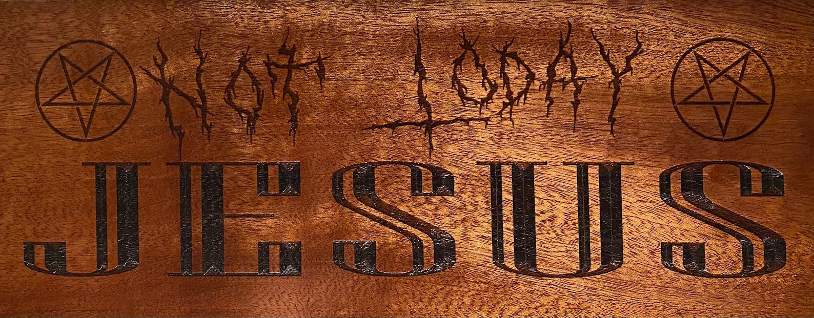 Not Today Jesus Laser Engraved Wall Plaque | Etsy