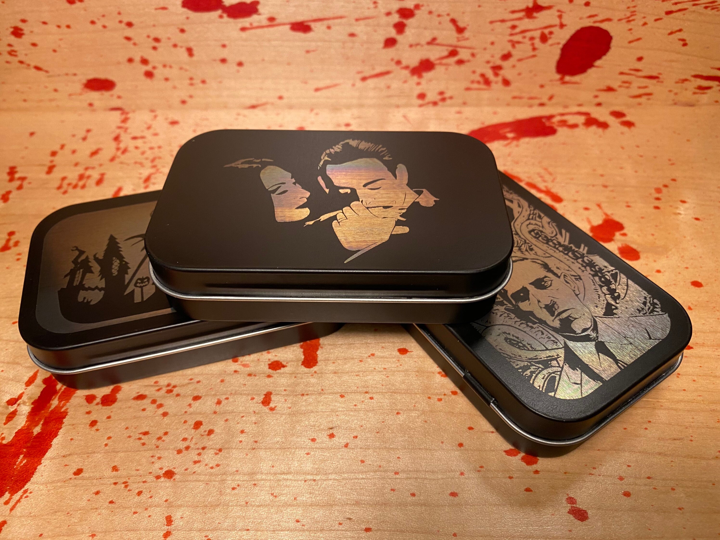 Horror Laser Engraved Tin Boxes 6th Listing - Etsy