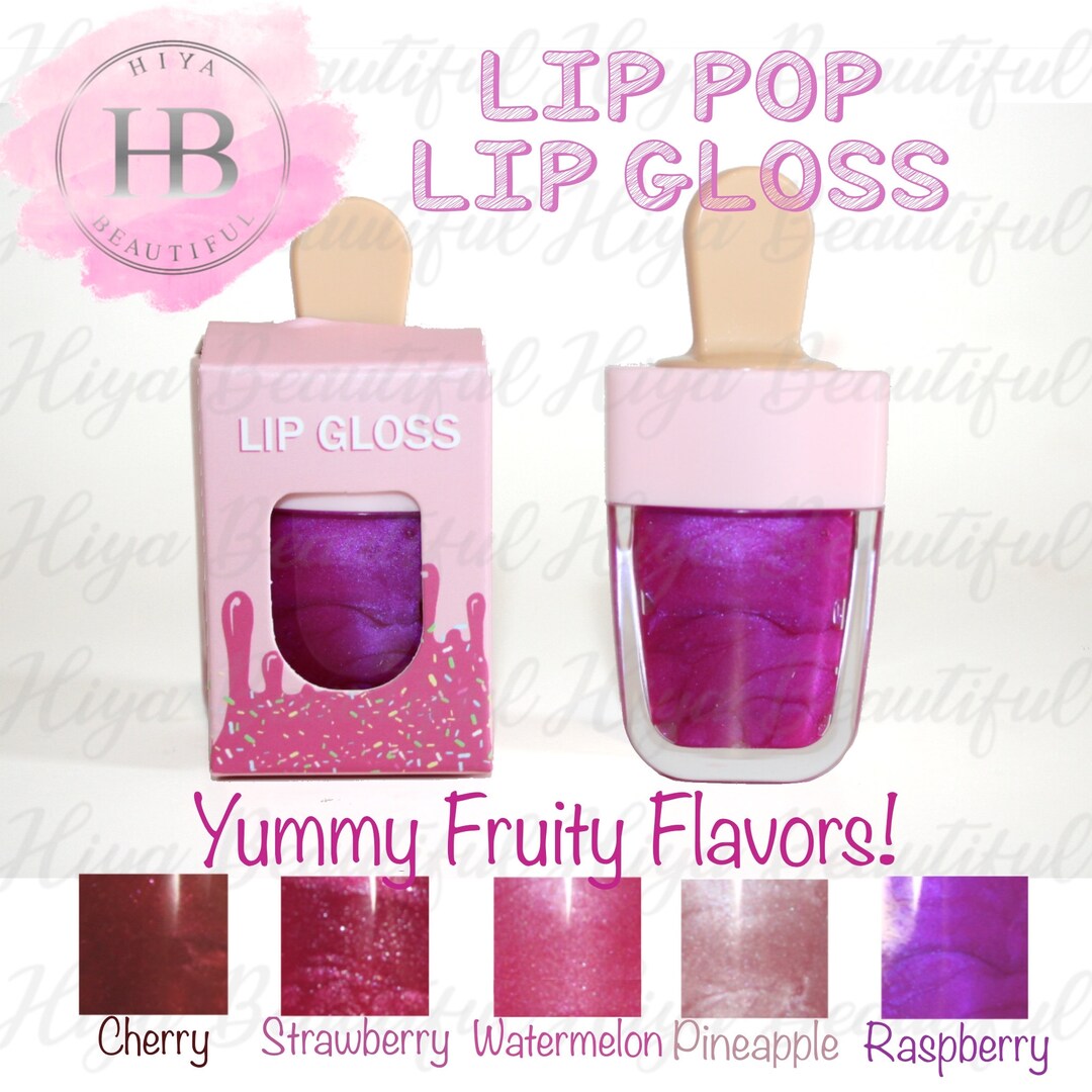 Raspberry Lip Pop Lip Gloss - Etsy