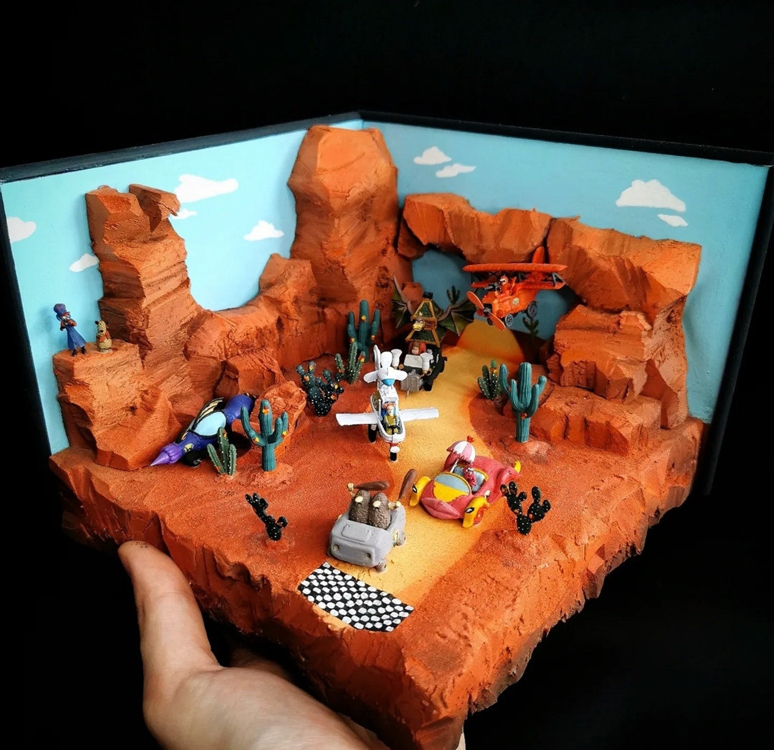 Crazy Cars Model, Hanna Barbera, Diorama Cartoonnetwork - Etsy