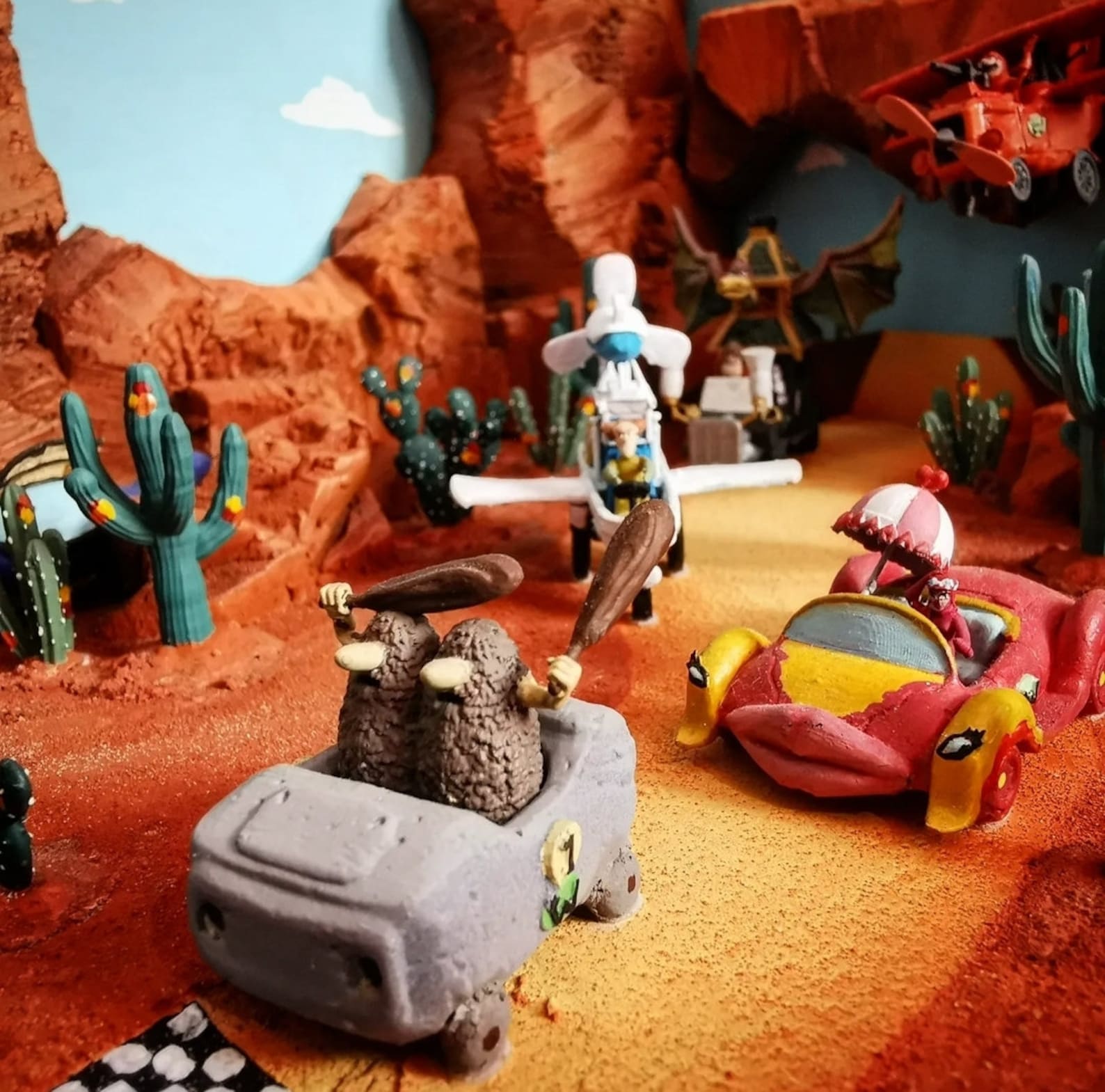 Crazy Cars Model, Hanna Barbera, Diorama Cartoonnetwork - Etsy