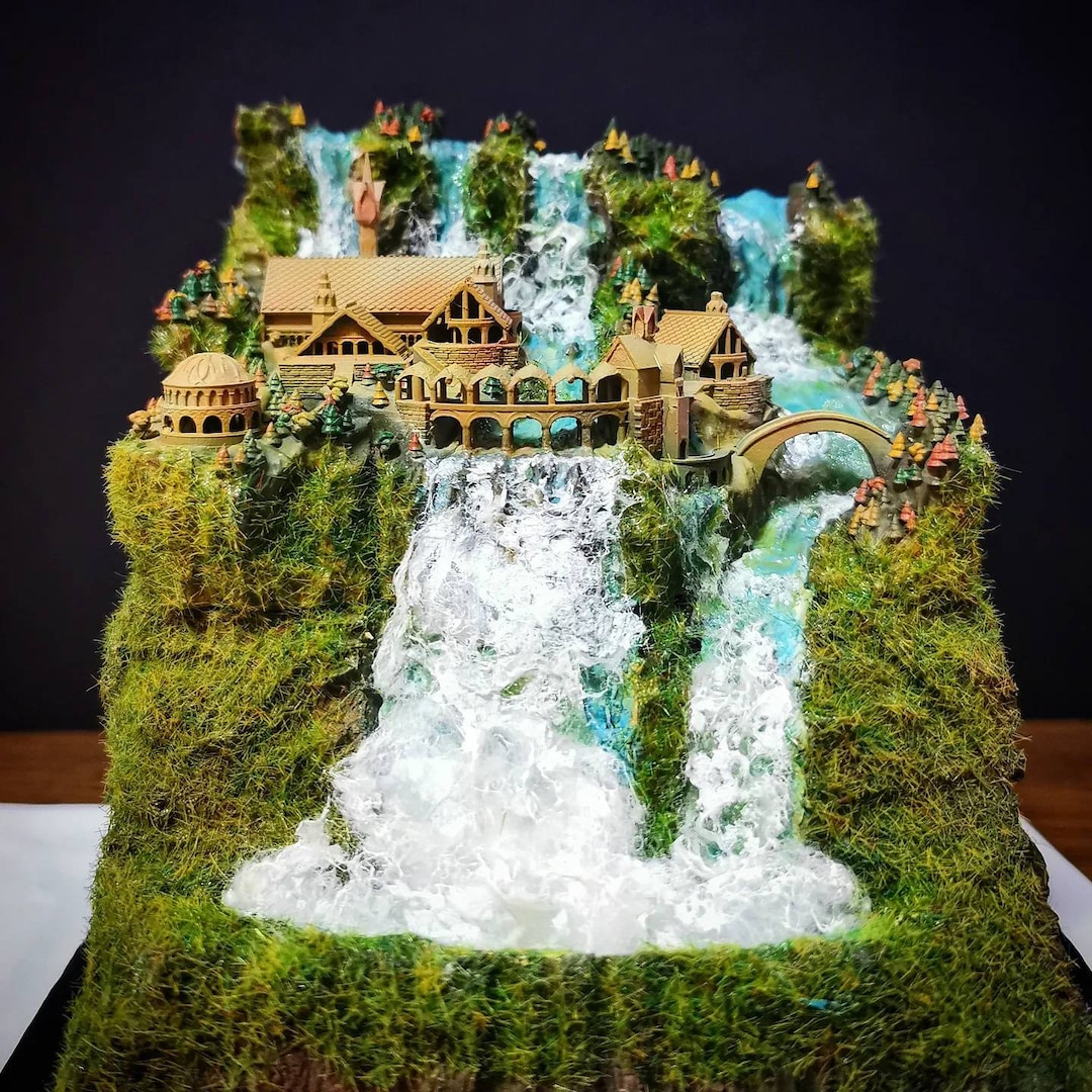 Rivendell the Lord of the Rings House of Elron the Hobbit by Tolkien ...
