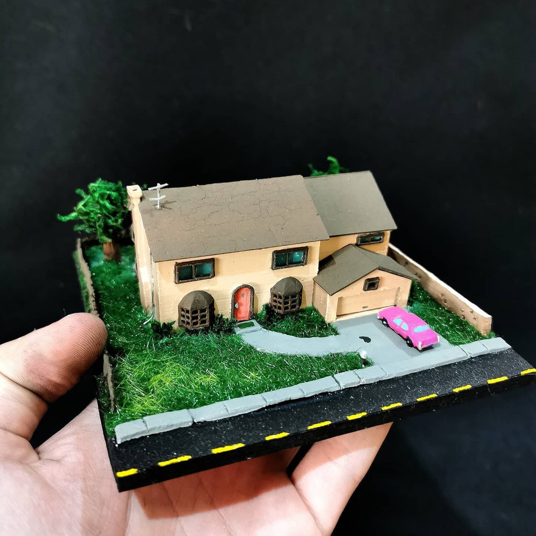 The Simpsons House, the Simpsons Model, the Simpsons Fox House Diorama ...