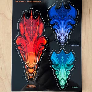 Alien Queen Xenomorph Sticker Sheet - Etsy