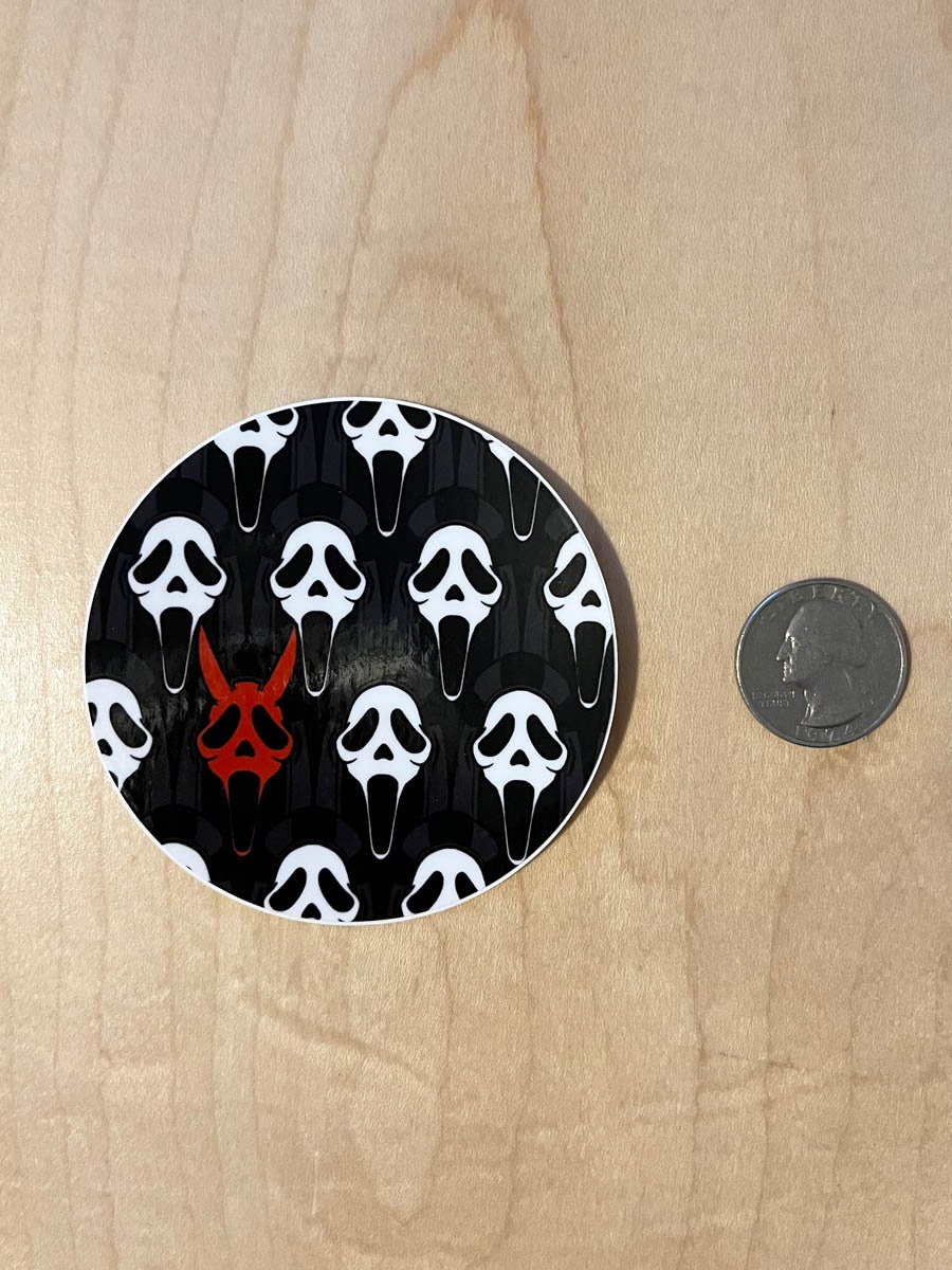 Ghostface Sticker - Etsy