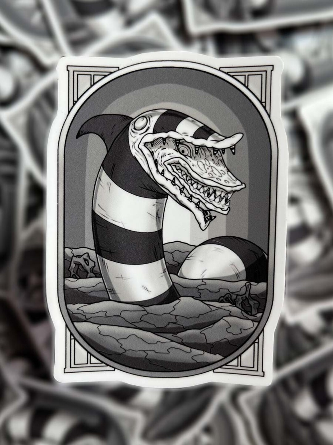 Beetlejuice Sandworm Sticker - Etsy