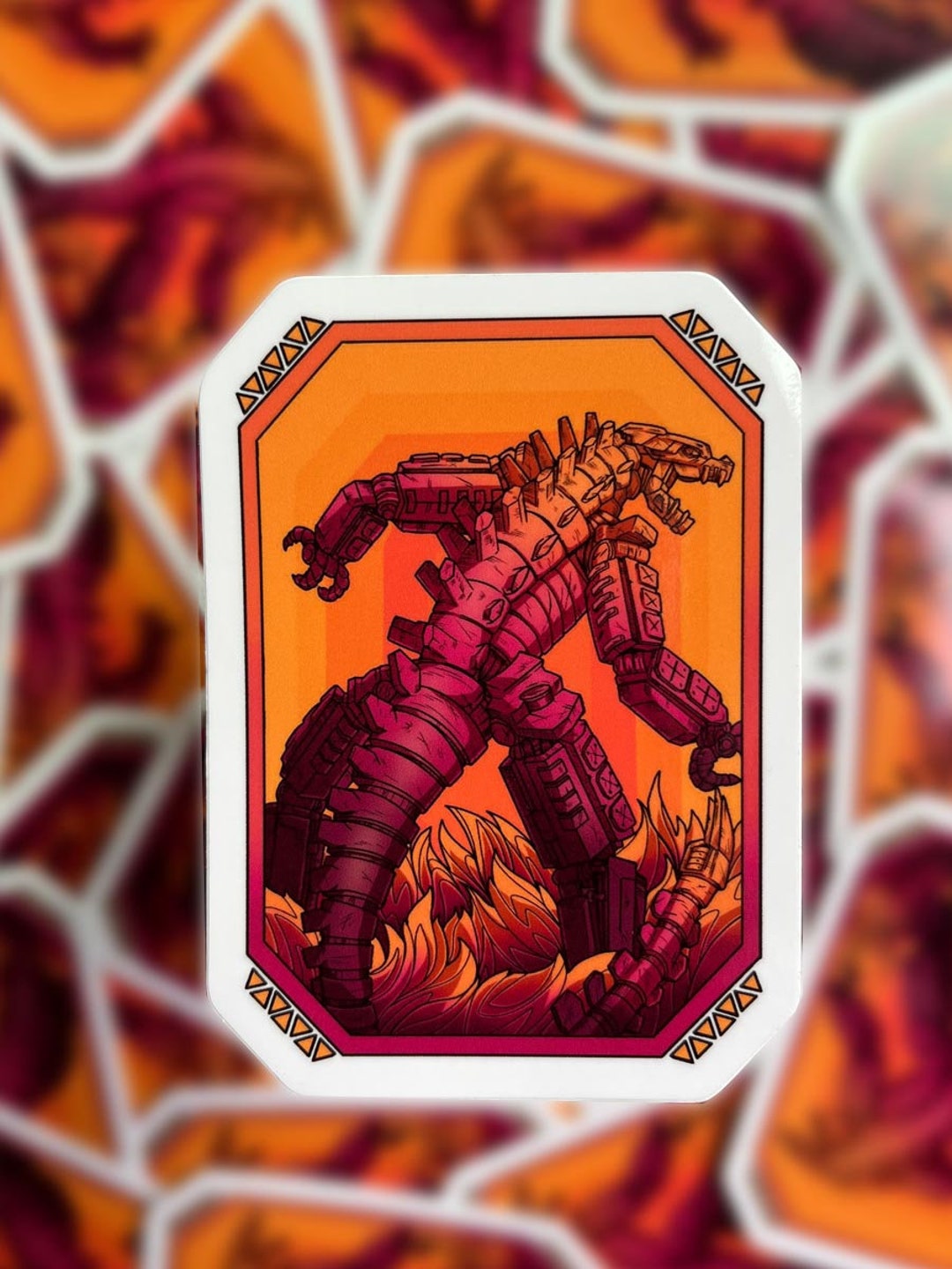 Mech Godzilla Sticker - Etsy