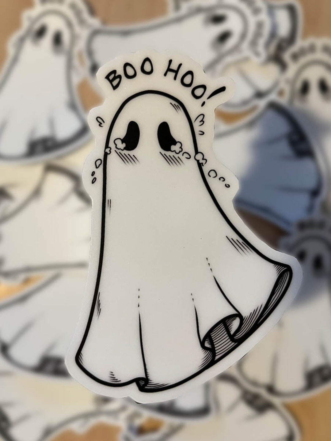 Ghost Glow in the Dark Sticker - Etsy