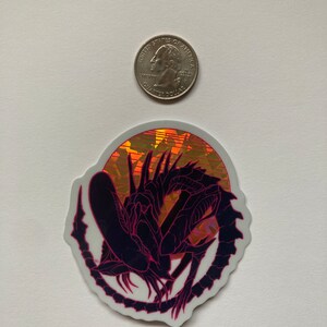 Xenomorph Alien Holographic Prism Sticker - Etsy