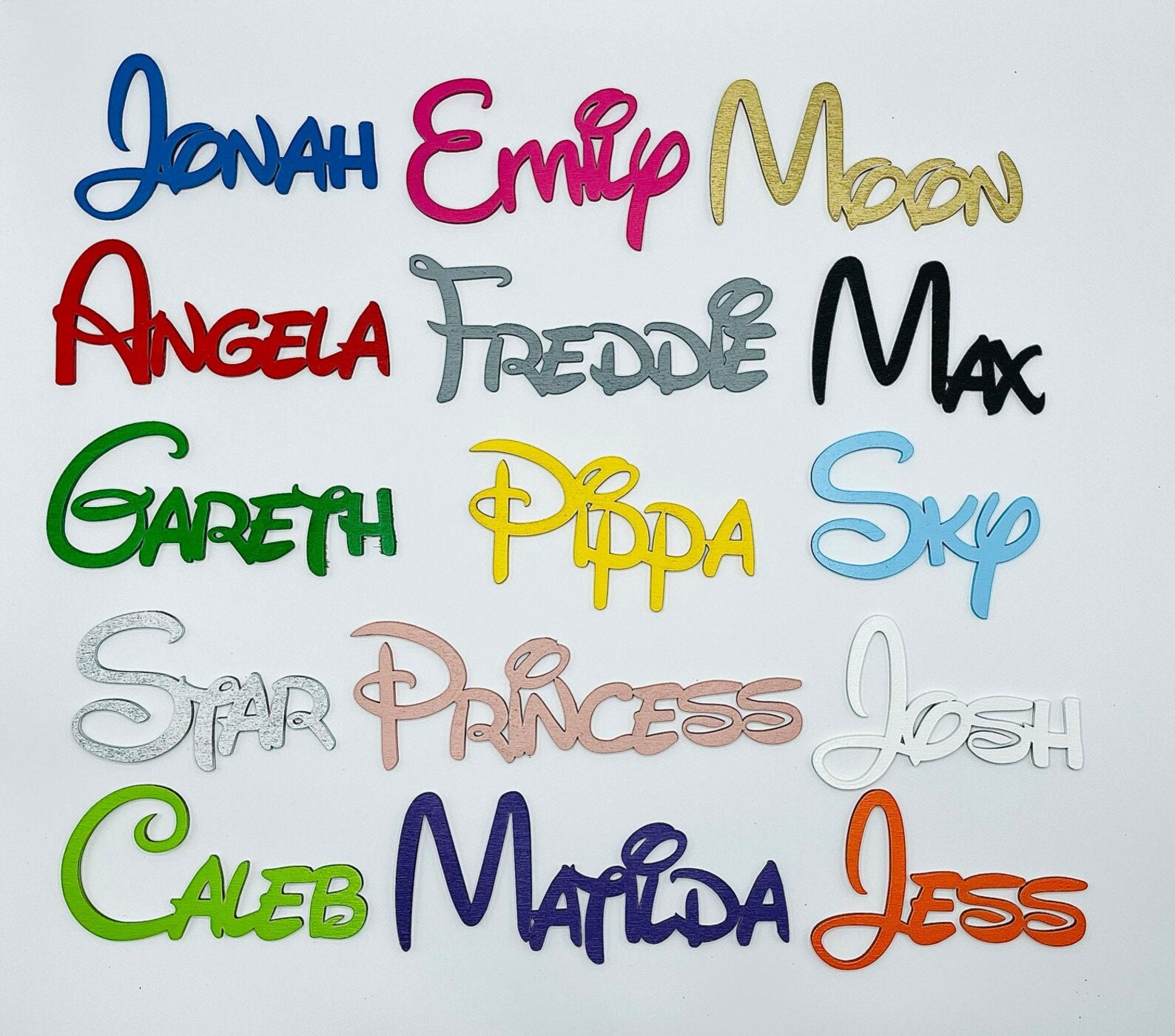 Letras de madera de Disney nombres personalizados de Disney | Etsy