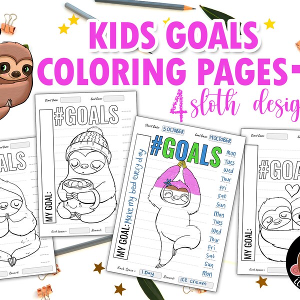 Habit Worksheet Coloring - Etsy