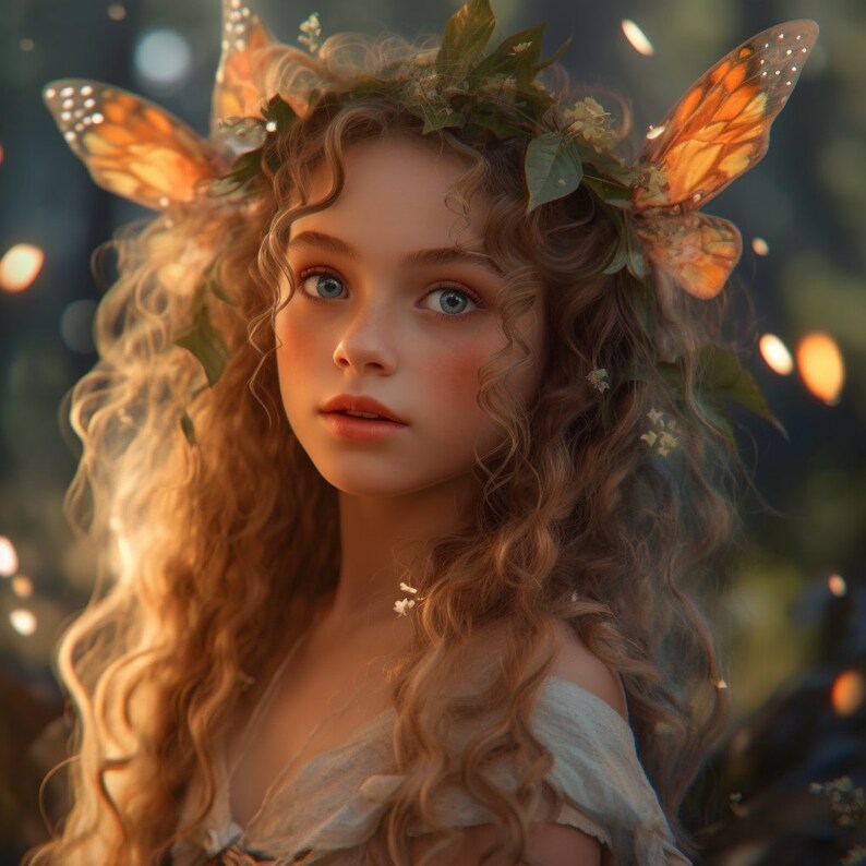 Faerie Spirit Portrait: Custom Natal Chart Fairy Artwork (digital ...