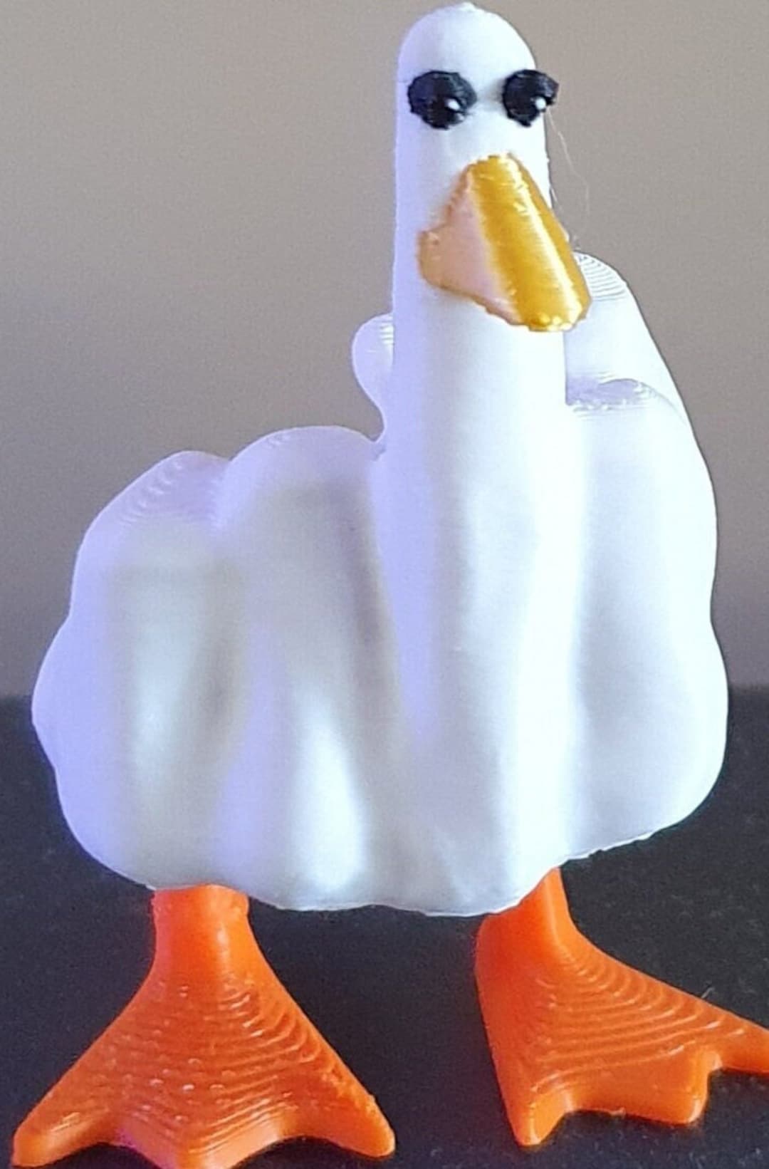 3D Printed Ducku Figurine, Funny Desk Ornament, Gag Gift - Etsy