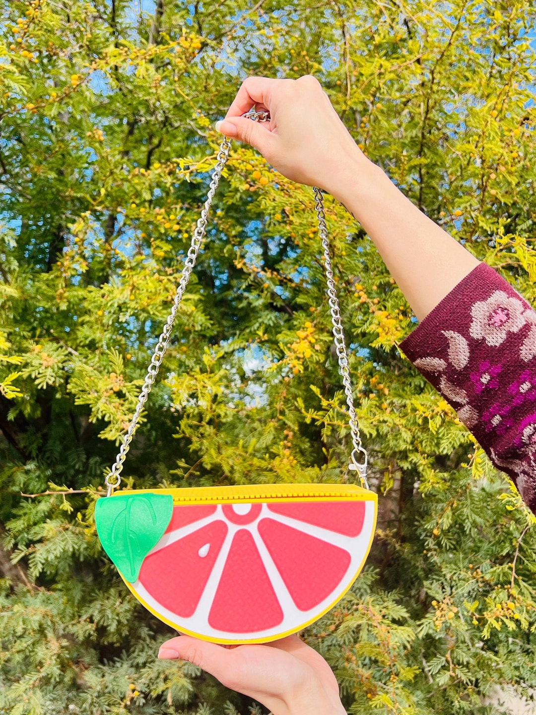 Pink Grapefruit - 3D Printed Purse - Etsy