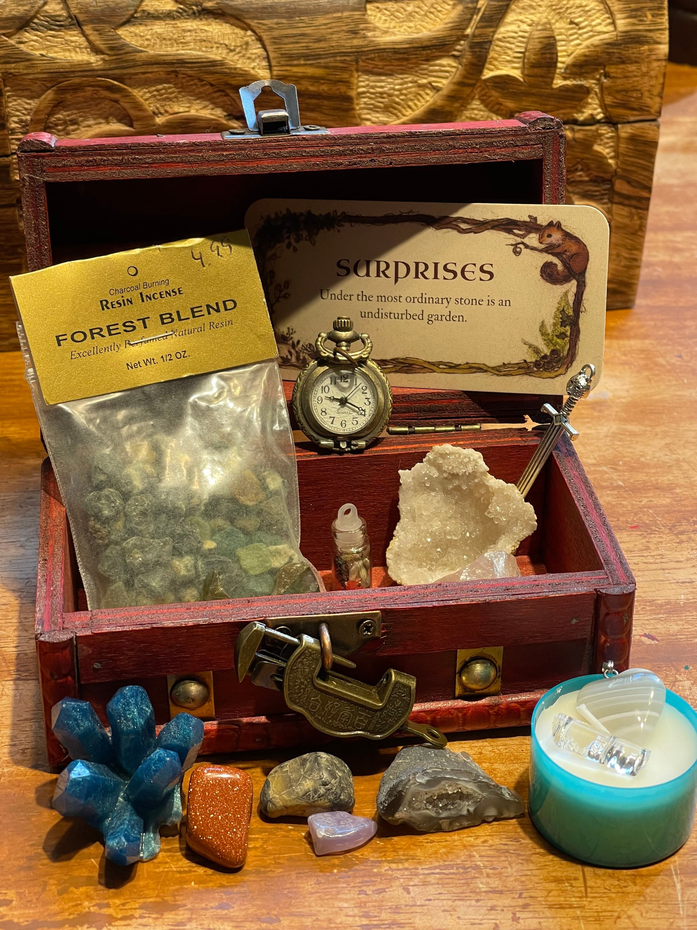 Mystery Treasure Trunk Kit | Crystals, Charms, and Keepsakes - Etsy