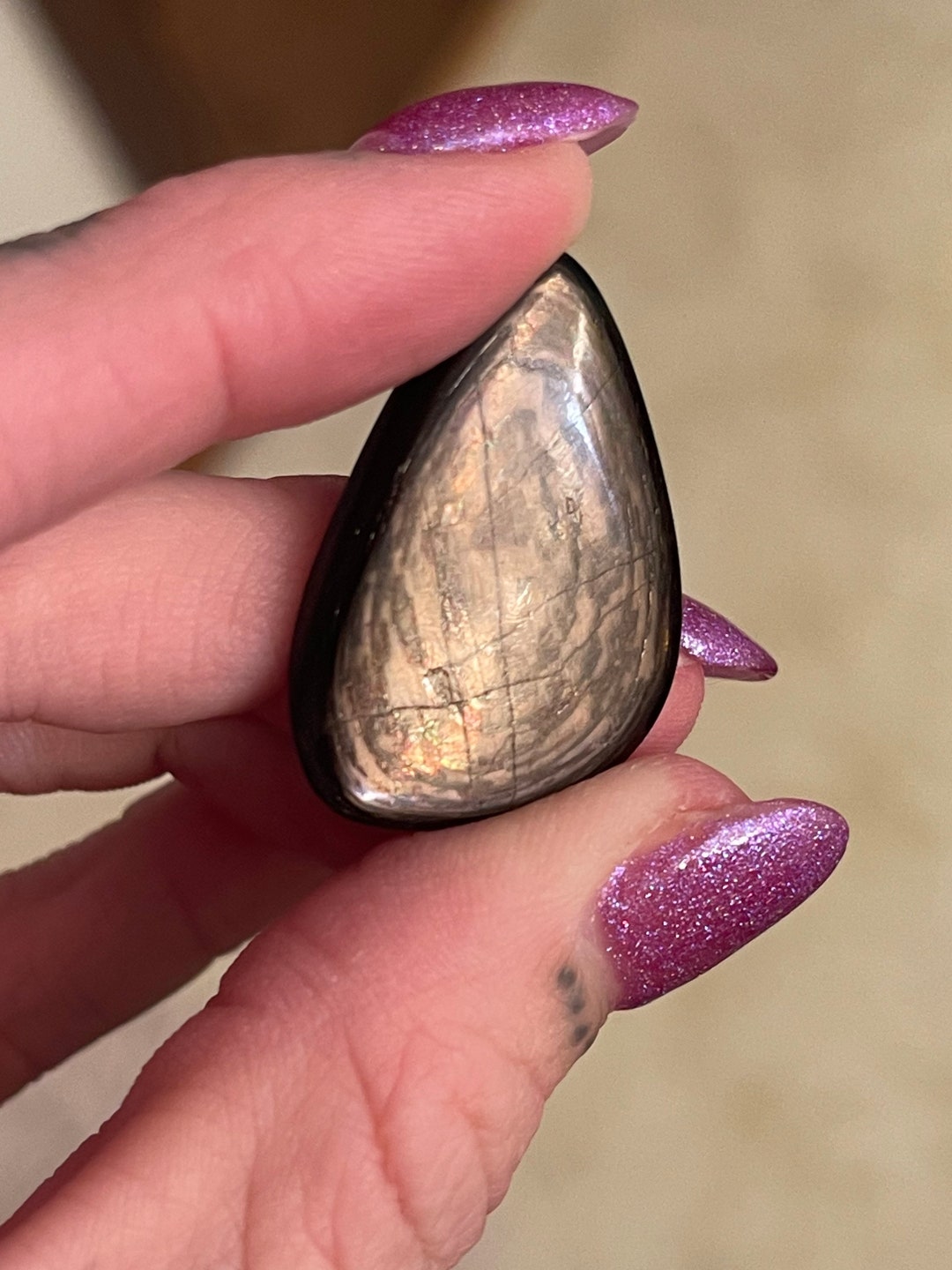 Large Hypersthene CABACHON | Hypersthene Cab | Silver Sheen | Multiple ...