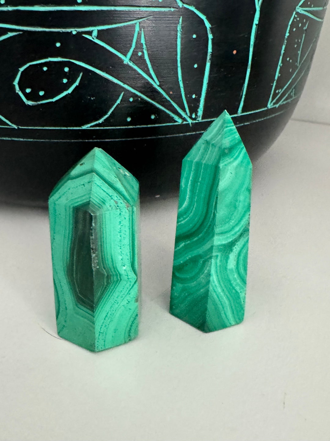 Malachite Towers | Choose Your Own Malachite Tower | Approx 2 Inches ...