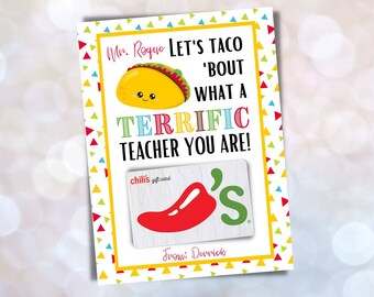 Teacher Appreciation Taco - Etsy