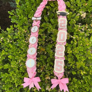 Pink Graduation Ribbon Lei: Custom Senior Gift, Class of 2026 - Etsy