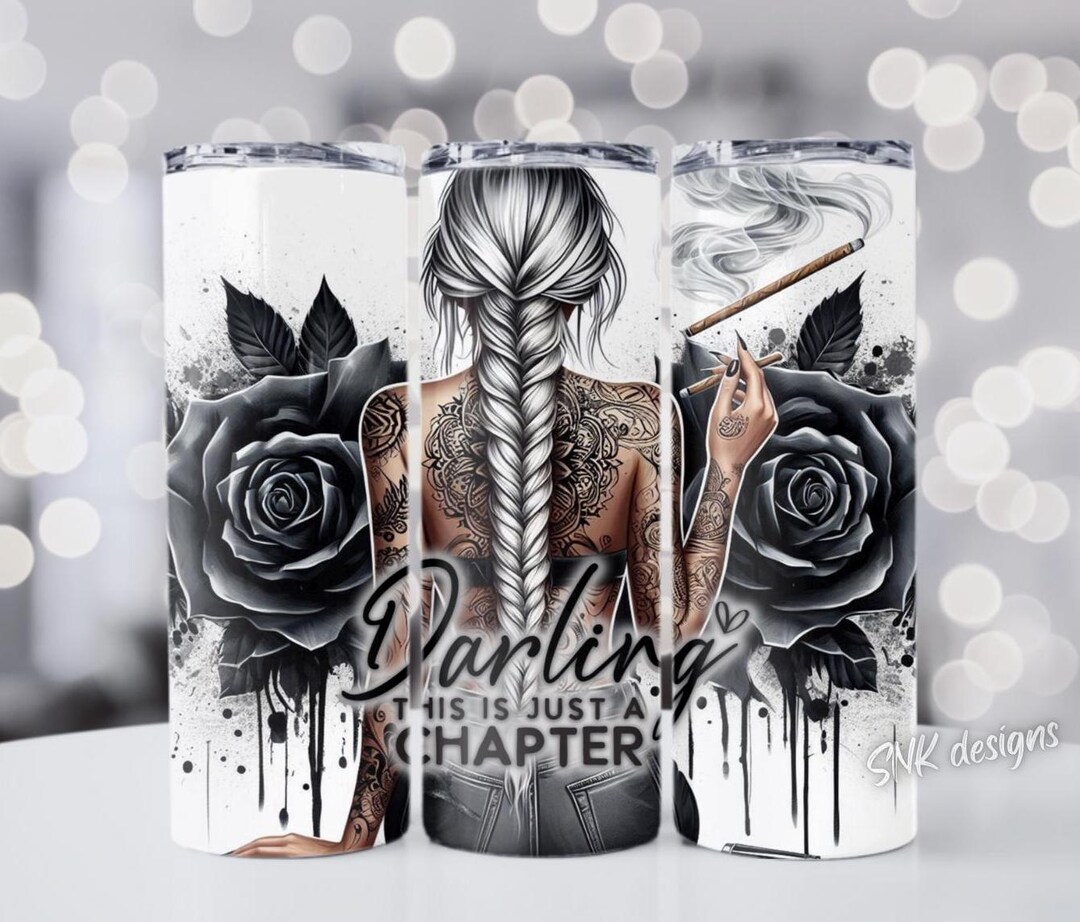 Badass Self Love Daily Affirmations Western Boho Girl 20oz Tumbler Wrap ...