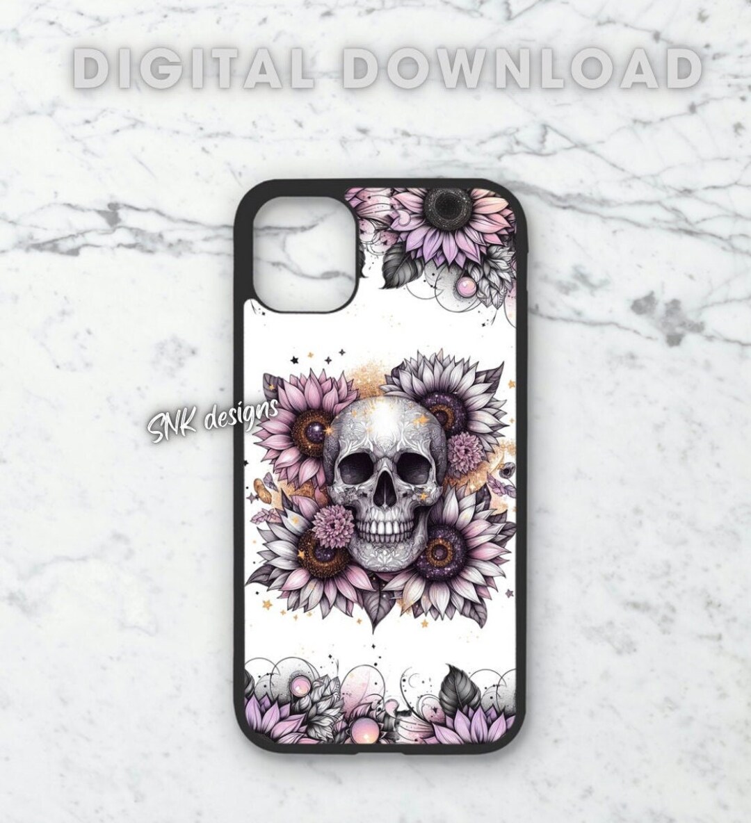Sublimation Phone Case Skull Png , Sublimation Design Templates, Png ...
