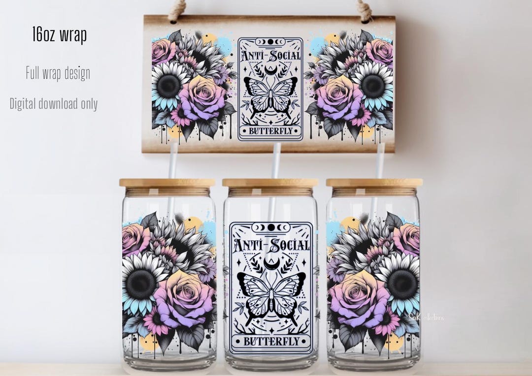 16oz Beer Can Wrap, Sublimation Design Templates, 16oz Png Digital ...