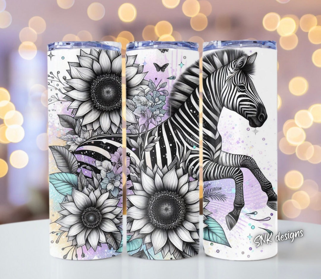 Zebra Tumbler Wrap, Sublimation Design Templates, Straight Png Digital ...