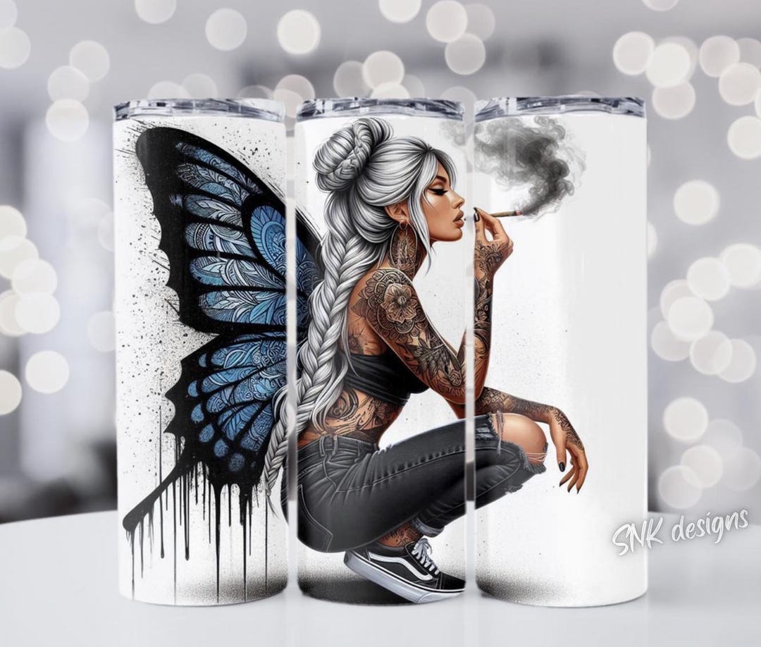 Badass Self Love Daily Affirmations Western Boho Girl 20oz Tumbler Wrap ...