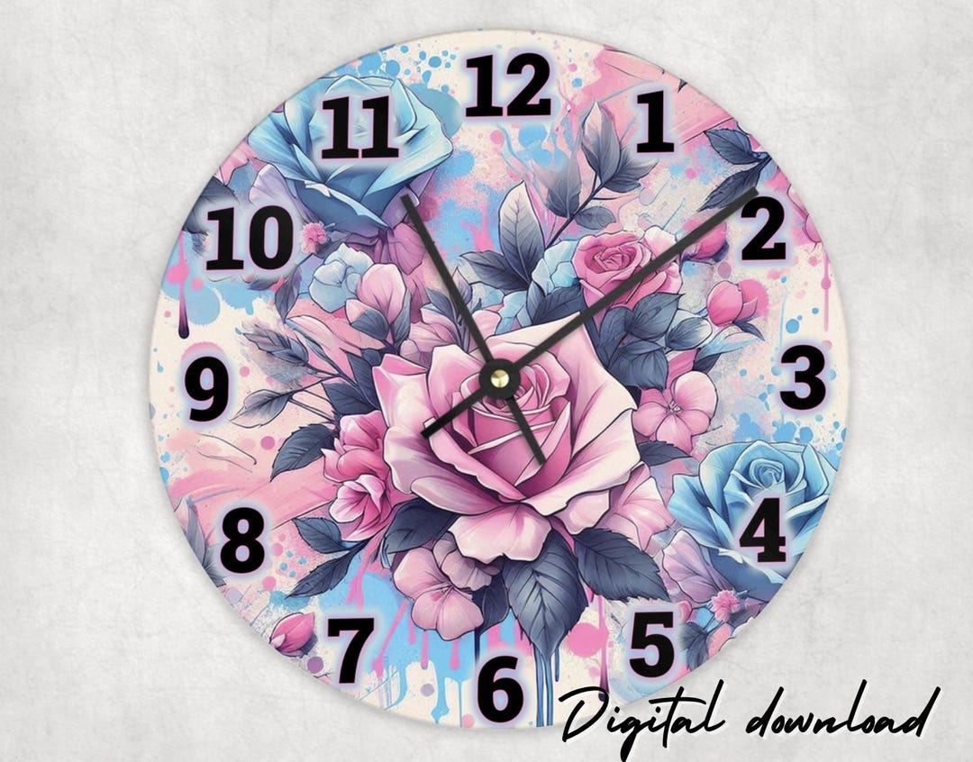 Clock Design Cute Funny Snarky Sublimation Clock Png , Digital Download ...