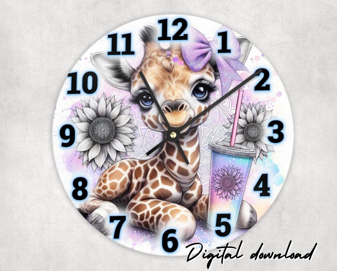 Clock Design Cute Funny Snarky Sublimation Clock Png , Digital Download ...