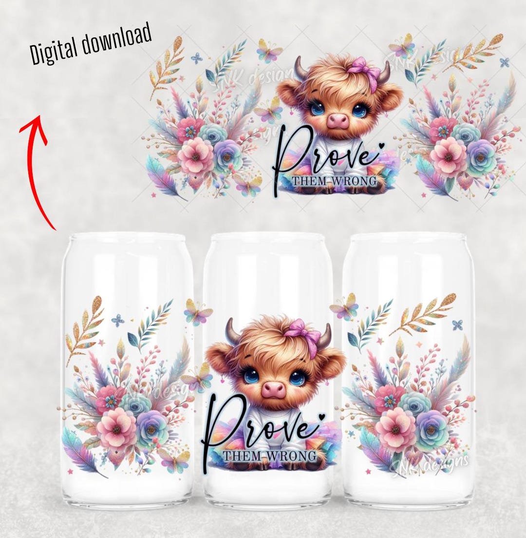 16oz Libby Can Wrap, Sublimation Design Templates, 16oz Png Digital ...