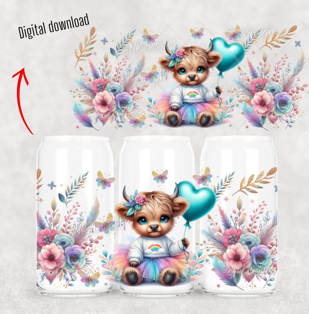 16oz Libby Can Wrap, Sublimation Design Templates, 16oz Png Digital ...