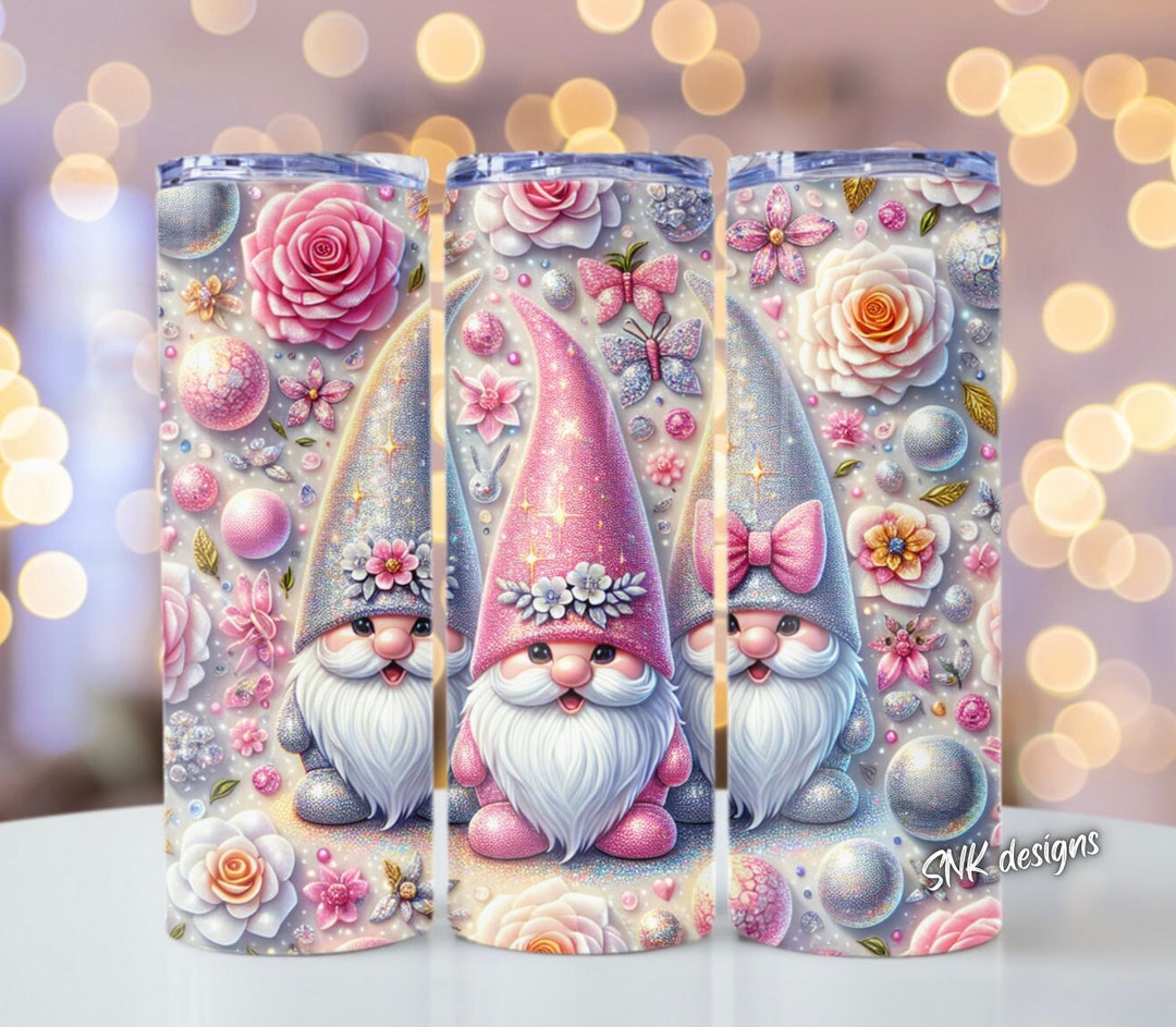 Easter Gnome Tumbler Wrap, Sublimation Design Templates, Straight Png ...