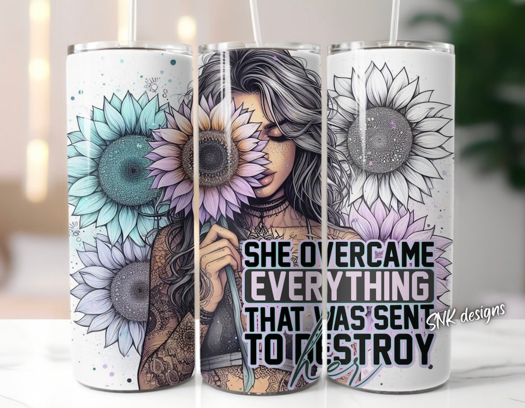 Western Sunflower Self Love Daily Affirmations Snarky Funny 20oz ...