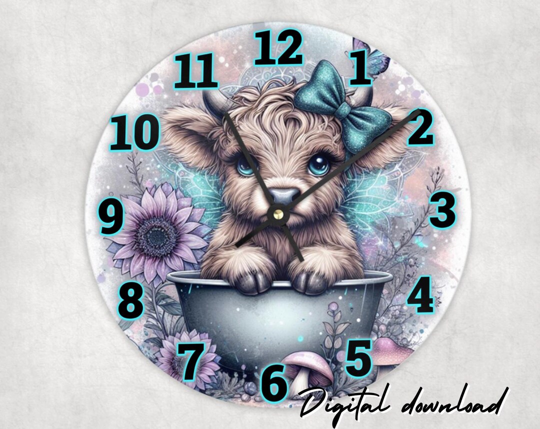 Clock Design Cute Funny Snarky Sublimation Clock Png , Digital Download ...