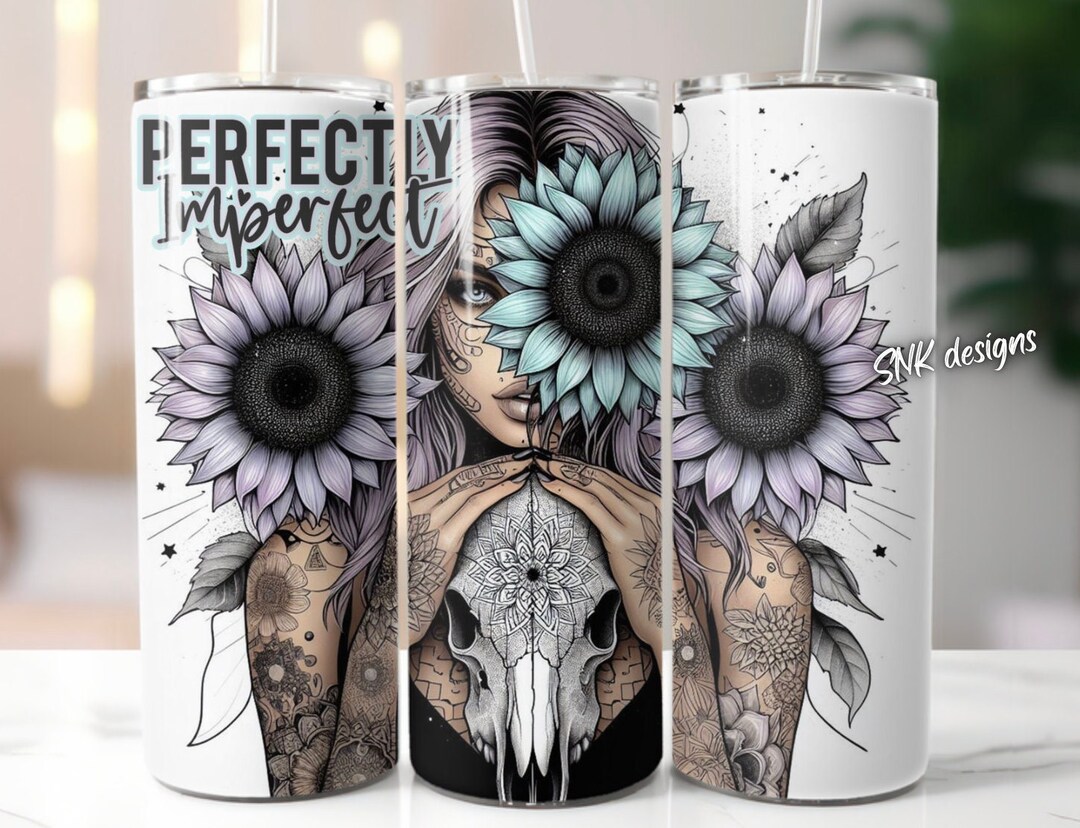 Western Sunflower Self Love Daily Affirmations Snarky Funny 20oz ...