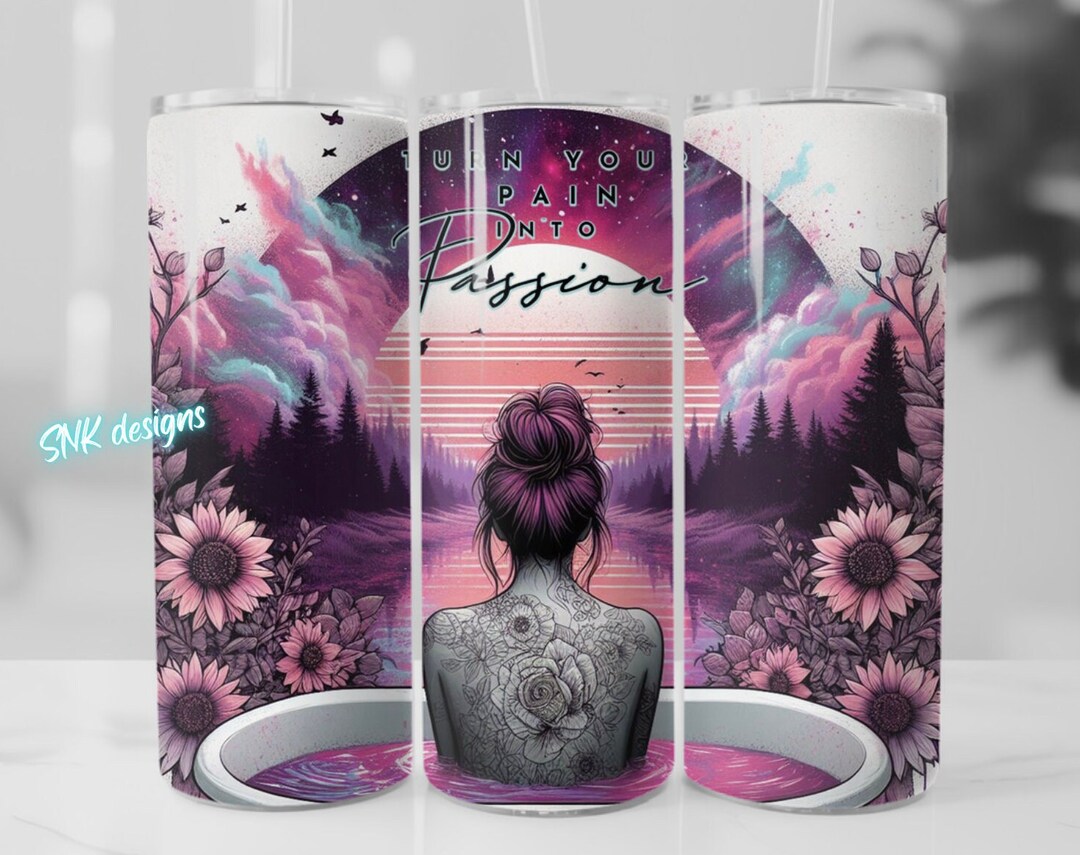 Sunflower Self Love Daily Affirmations Snarky Funny 20oz Tumbler Wrap ...