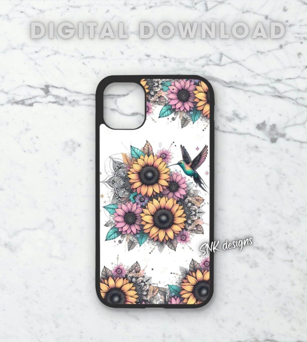 Sublimation Phone Case Humming Bird Png , Sublimation Design Templates ...