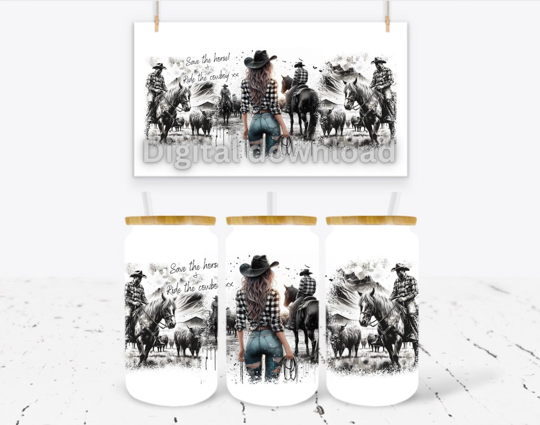 Country Western 16oz Wrap, Sublimation Design Templates, 16oz Png ...
