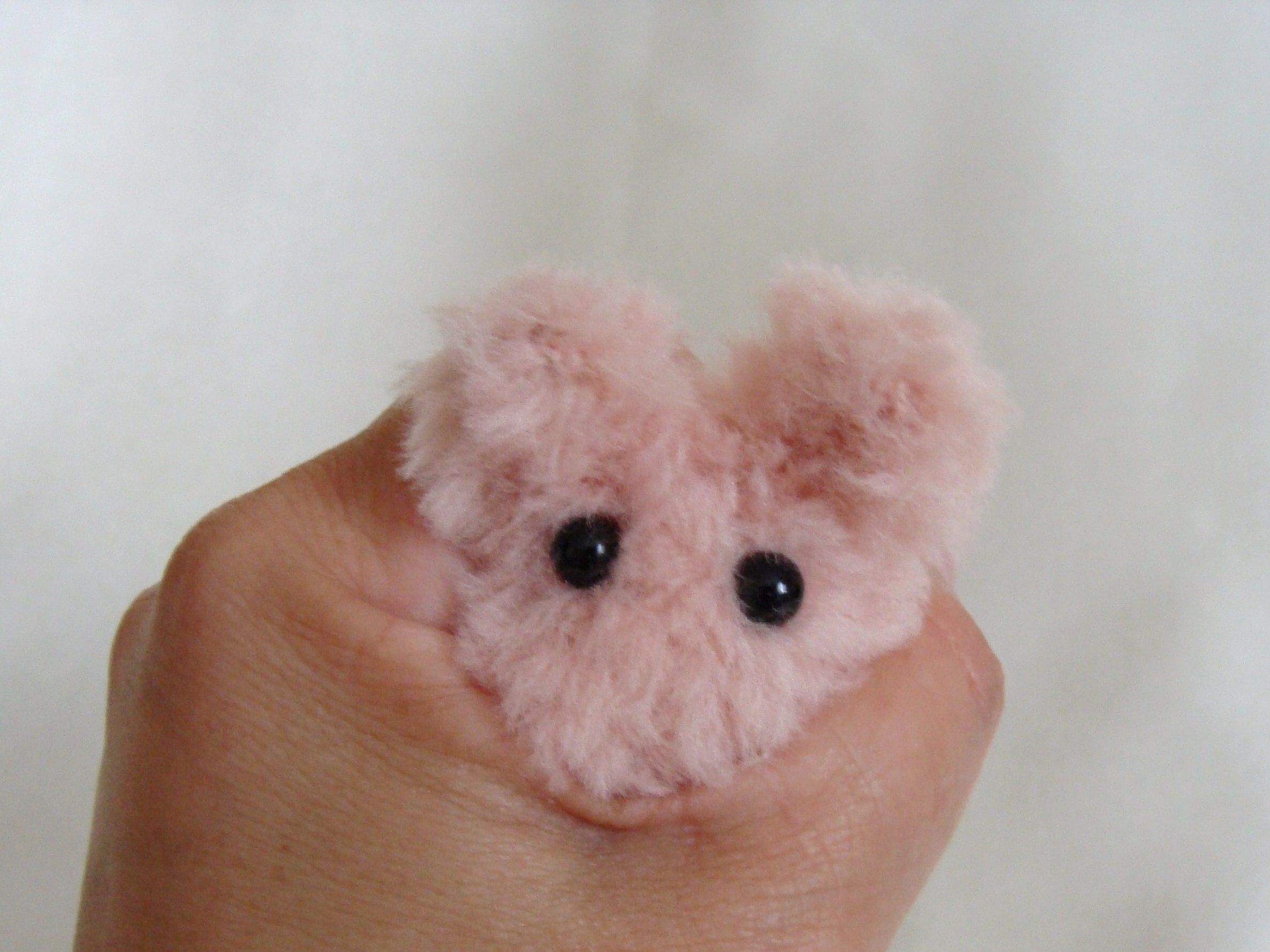 Fidget Toy. Stress Ball Fluffy Pink Bunny Plush Worry Pet | Etsy