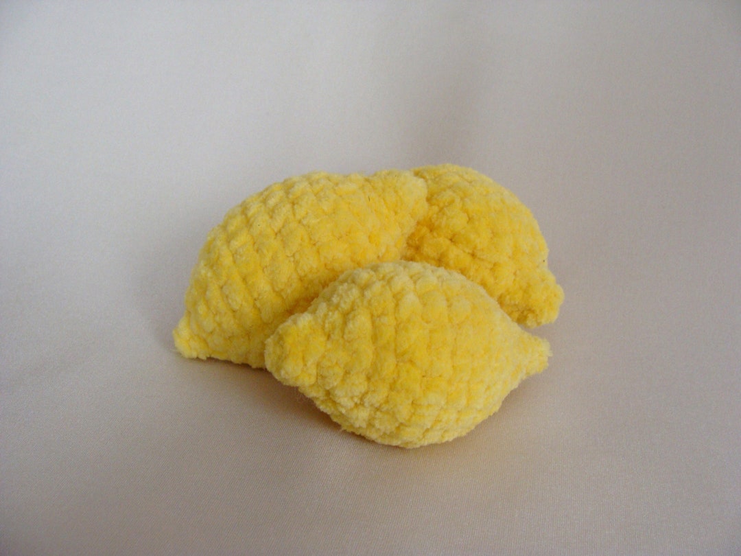 Lemon Plush Stress Ball, Soft Fidget Toy, Desk Decor, Lemon Amigurumi ...